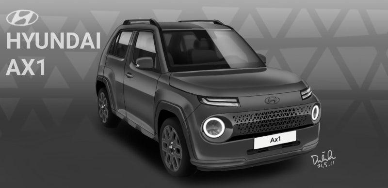 2021 현대 AX1 전면 예상도/ 2022 Hyundai AX1 SUV Front Renderings : 네이버 블로그