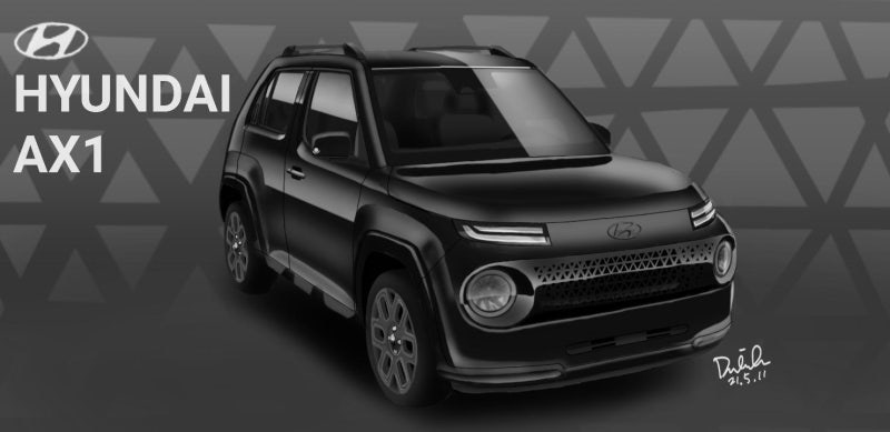2021 현대 AX1 전면 예상도/ 2022 Hyundai AX1 SUV Front Renderings : 네이버 블로그