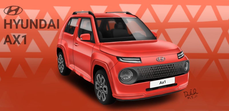 2021 현대 AX1 전면 예상도/ 2022 Hyundai AX1 SUV Front Renderings : 네이버 블로그