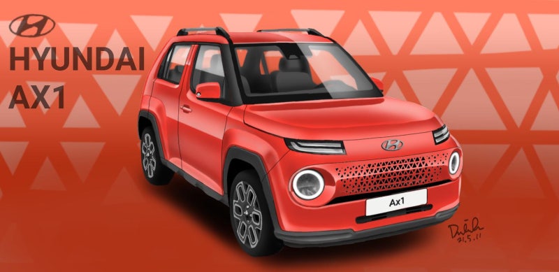 2021 현대 AX1 전면 예상도/ 2022 Hyundai AX1 SUV Front Renderings : 네이버 블로그