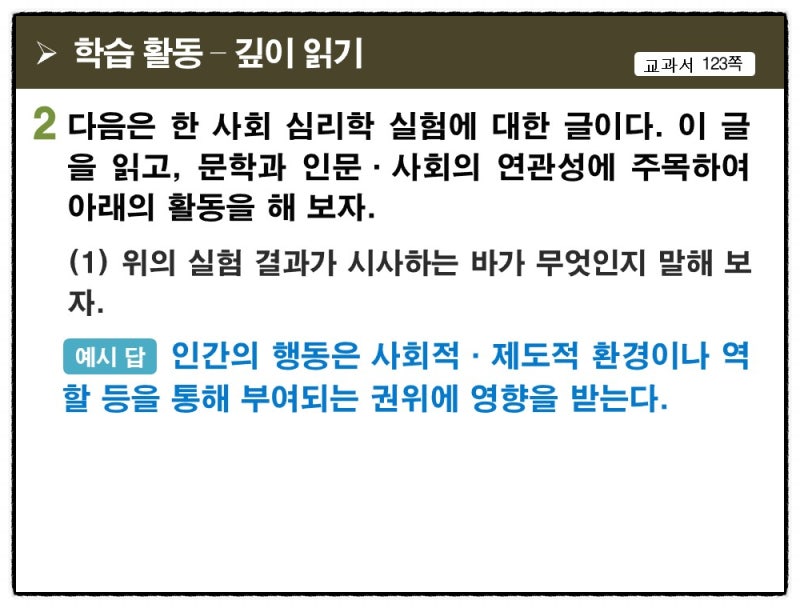동아 고등 문학 Ⅱ 3 완장윤흥길 학습 활동☞문제와 설명 네이버 블로그