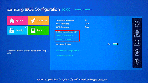 삼성 노트북 BIOS 설정 진입 방법 및 부팅 암호 설정, 제거 알아보기! : 네이버 블로그