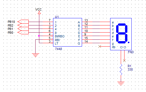 2. STM32로 7448(세븐세그먼트 디코더)을 통한 FND제어하기 : 네이버 블로그
