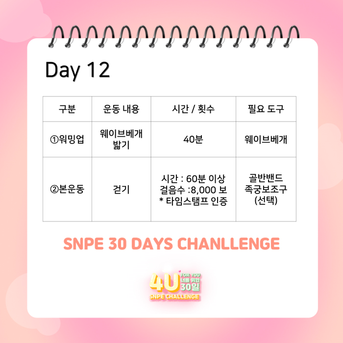 4U SNPE 30일 챌린지 DAY 12 미션 : 네이버 블로그