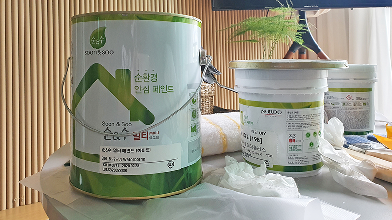 40년된 빌라 인테리어 노루페인트 순앤수 멀티 벽지페인트칠 And 몰딩페인트칠로 완벽 변신 네이버 블로그