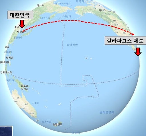 에콰도르 갈라파고스 제도 여행 지도 네이버 블로그