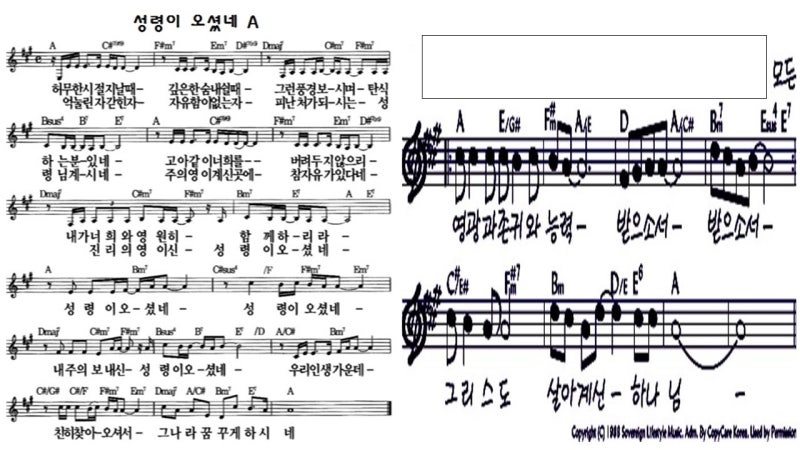 김포고촌 그소망교회 ㅣ5월 23일 주일찬양콘티 ㅣ성령강림절 찬양콘티 ㅣ 마지막 날에 악보 ㅣ내가 매일 기쁘게 G코드 악보 ㅣ