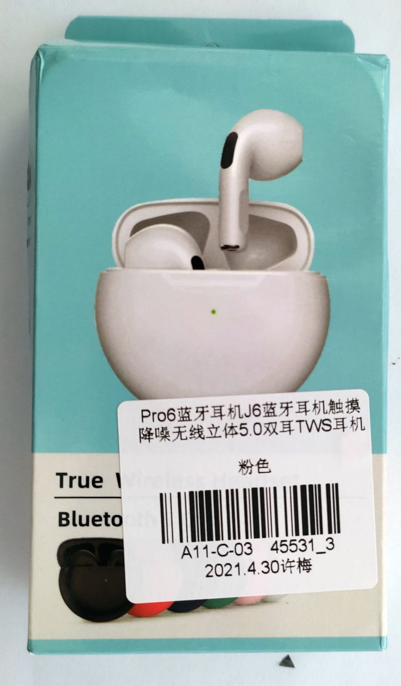 Pro6 tws 블루투스 이어폰 - 알리 익스프레스 : 네이버 블로그