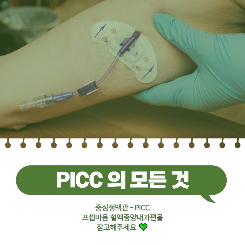의학용어 PICC 관리 방법, 간호, 주의점 : 네이버 블로그