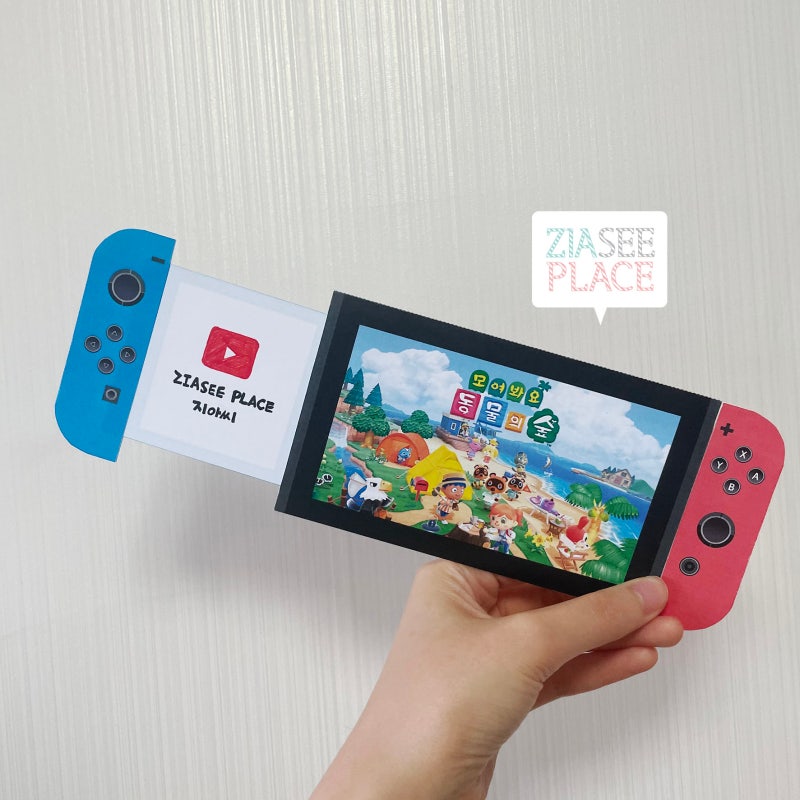 닌텐도 스위치 이색편지 도안 / 모동숲 이색편지지 만들기 도안 : 네이버 블로그