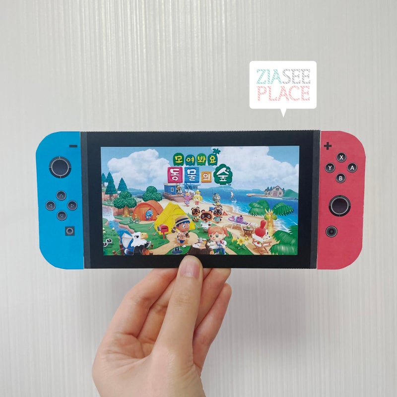 닌텐도 스위치 이색편지 도안 / 모동숲 이색편지지 만들기 도안 : 네이버 블로그