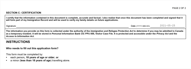 캐나다 워홀비자 신청서류 IMM5707 작성하는 방법 : 네이버 블로그
