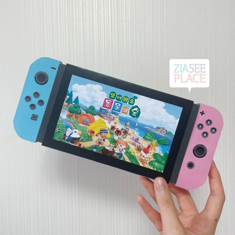 종이로 실제크기 닌텐도 스위치 만들기 도안 : 네이버 블로그