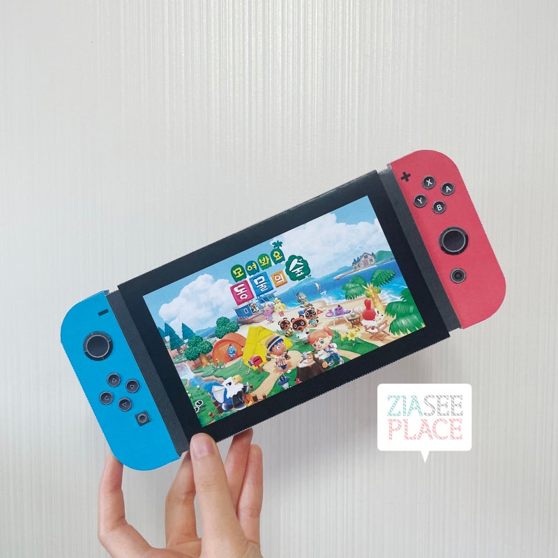 종이로 실제크기 닌텐도 스위치 만들기 도안 : 네이버 블로그