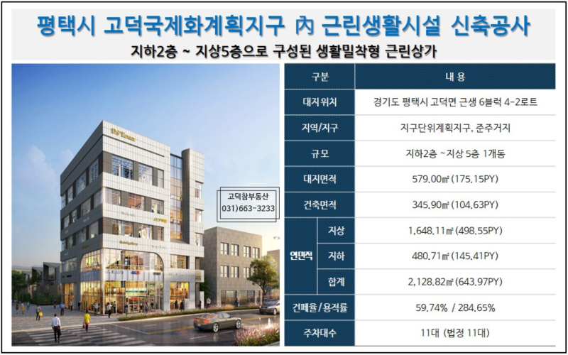 평택 고덕 Ds 타워 근린생활시설 대장주 호반써밋1차 정문 바로 앞 코너 상가 네이버 블로그