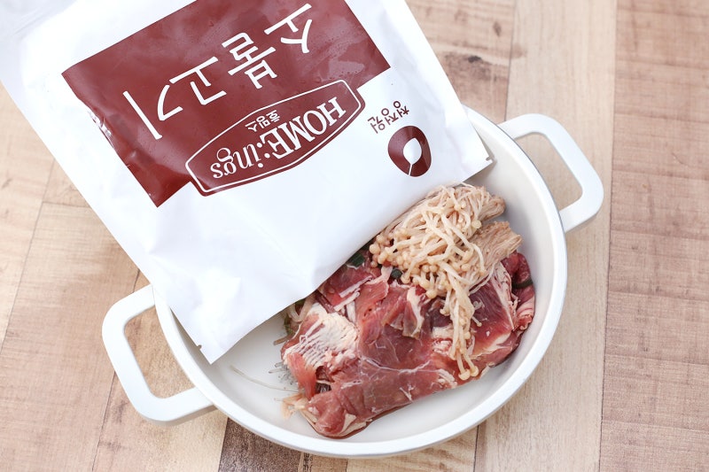 집에서간단한요리 청송식 닭불고기 서울식 소불고기전골 Ft 청정원 호밍스 네이버 블로그