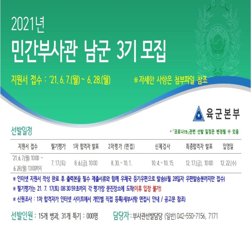 2021년 육군부사관 남군 3기 모집선발 필기시험 체력인증 자소서 안내 노량진 민족부사관장교학원 네이버 블로그