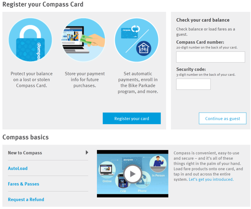 밴쿠버 교통카드, 컴패스 카드 먼슬리 온라인으로 충전하는 법 : 네이버 블로그