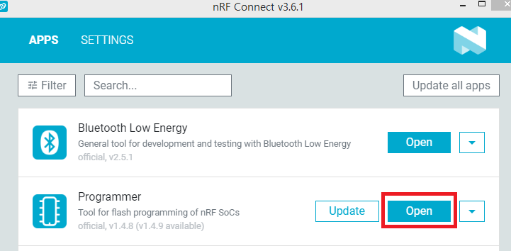 nRF Connect :: Programmer 사용하기 : 네이버 블로그