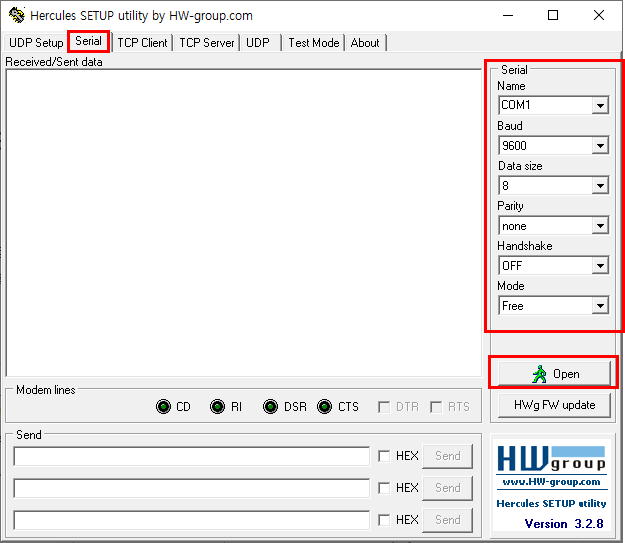 [시리얼 통신] Hercules Serial Monitor 사용법 : 네이버 블로그