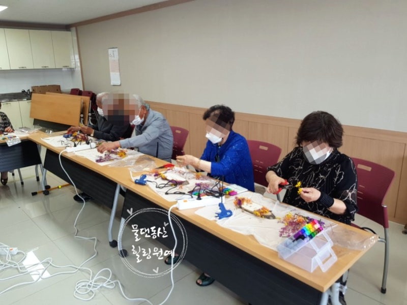 경북 원예치료사 복지관프로그램 꽃문패만들기 어르신원예 노인원예치료 네이버 블로그