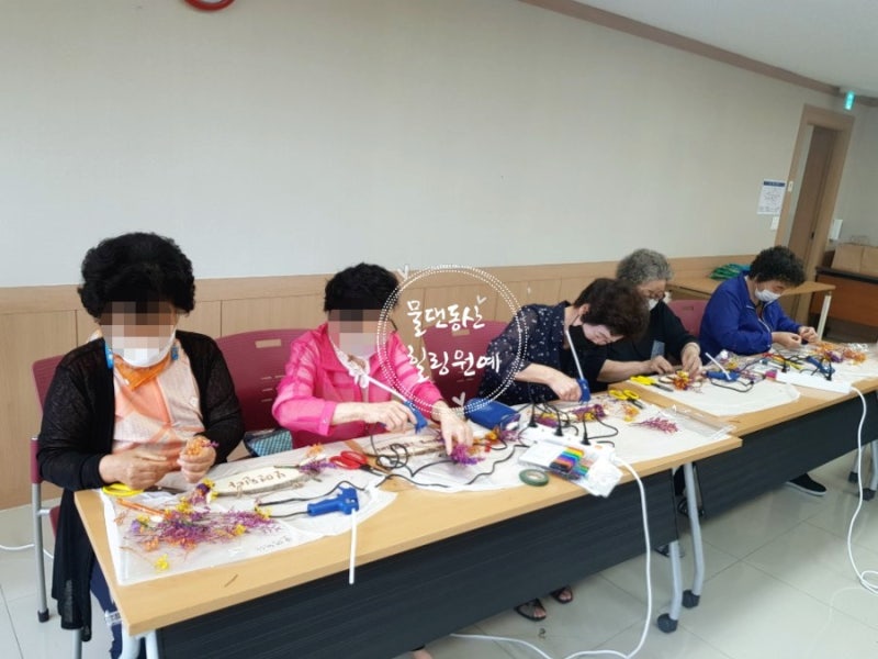 경북 원예치료사 복지관프로그램 꽃문패만들기 어르신원예 노인원예치료 네이버 블로그