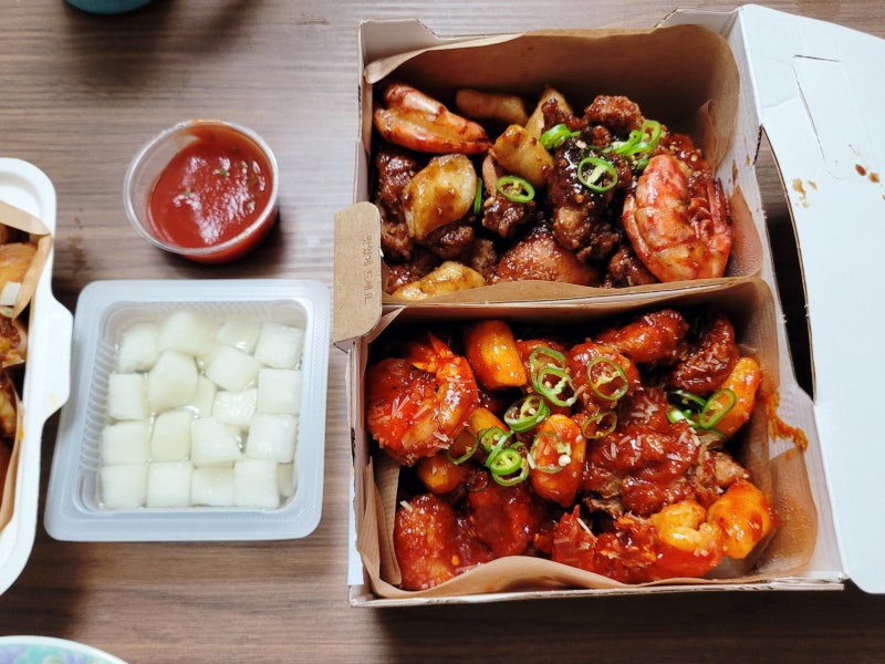마산 양덕동 맛집 바른치킨 매콤한 매력의 대새레드치킨 네이버 블로그