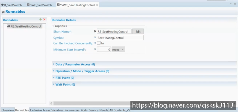 Mobilgene 실습 3 : SWC에 Sender-Receiver Interface, Port, Event, Access ...