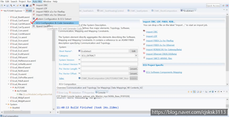 Mobilgene 실습 3 : SWC에 Sender-Receiver Interface, Port, Event, Access ...