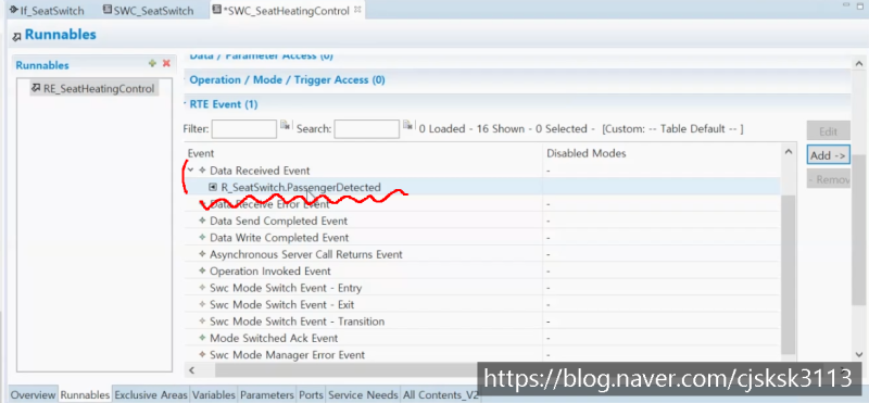 Mobilgene 실습 3 : SWC에 Sender-Receiver Interface, Port, Event, Access ...