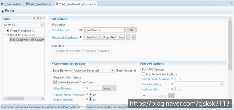 Mobilgene 실습 3 : SWC에 Sender-Receiver Interface, Port, Event, Access ...
