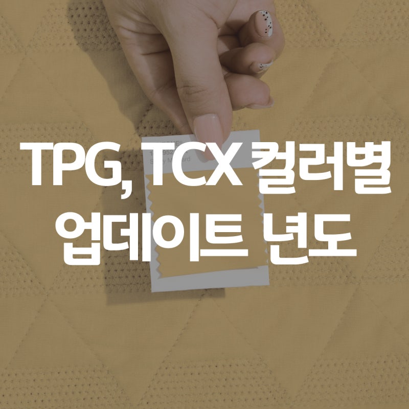 팬톤 TPG, TCX 컬러 번호별 업데이트 년도 확인하기 : 네이버 블로그