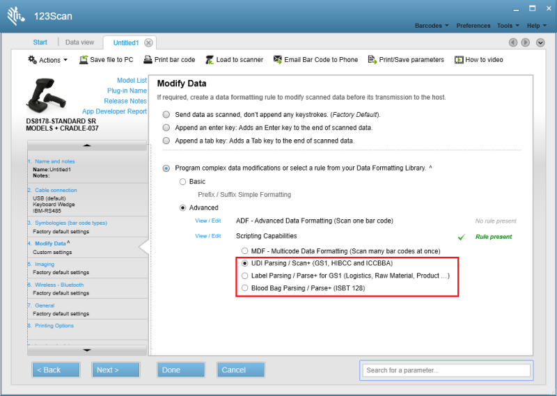 Zebra Scanner 이용한 UDI/GS1/Blood Bag barcode Parsing(데이터 파싱) : 네이버 블로그
