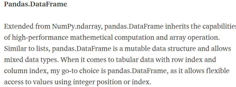 빅분기 실기 파이썬 List vs Numpy Array vs Pandas DataFrame (파이썬 기초 공부 빅데이터 분석기사 ...