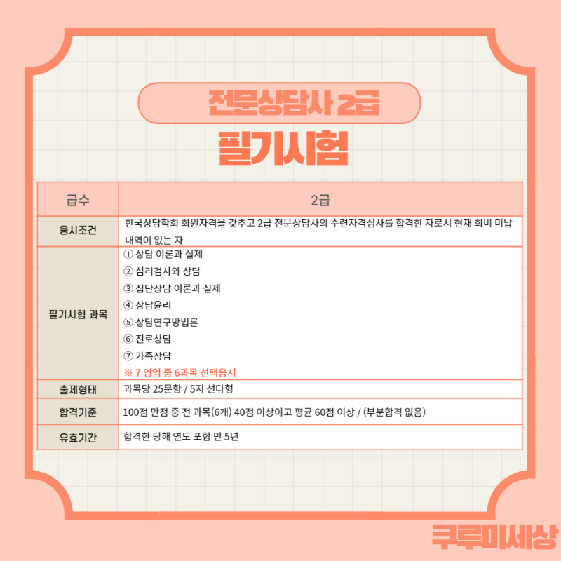 한국상담학회 전문상담사 2급 자격 취득 방법시험과목수련요건합격기준 네이버 블로그