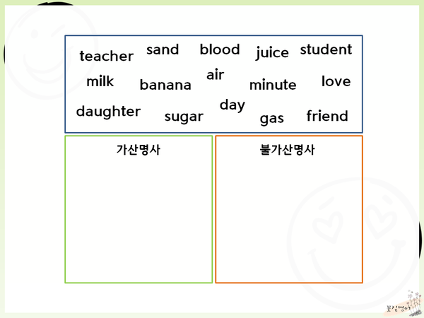 기본빵빵가산명사 불가산명사 연습으로 다지기 네이버 블로그