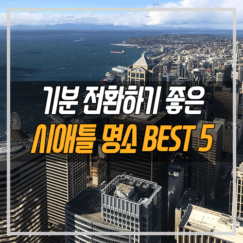 미국 서부 여행 기분전환하기 좋은 시애틀 관광 명소 Best 5 스카이 뷰 전망대 파이크 플레이스 마켓 시애틀