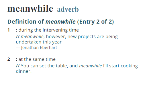 While 접속사 와 Meanwhile 부사 뜻 - 의미의 미묘한 차이를 한방에 이미지로 구별하기 : 네이버 블로그