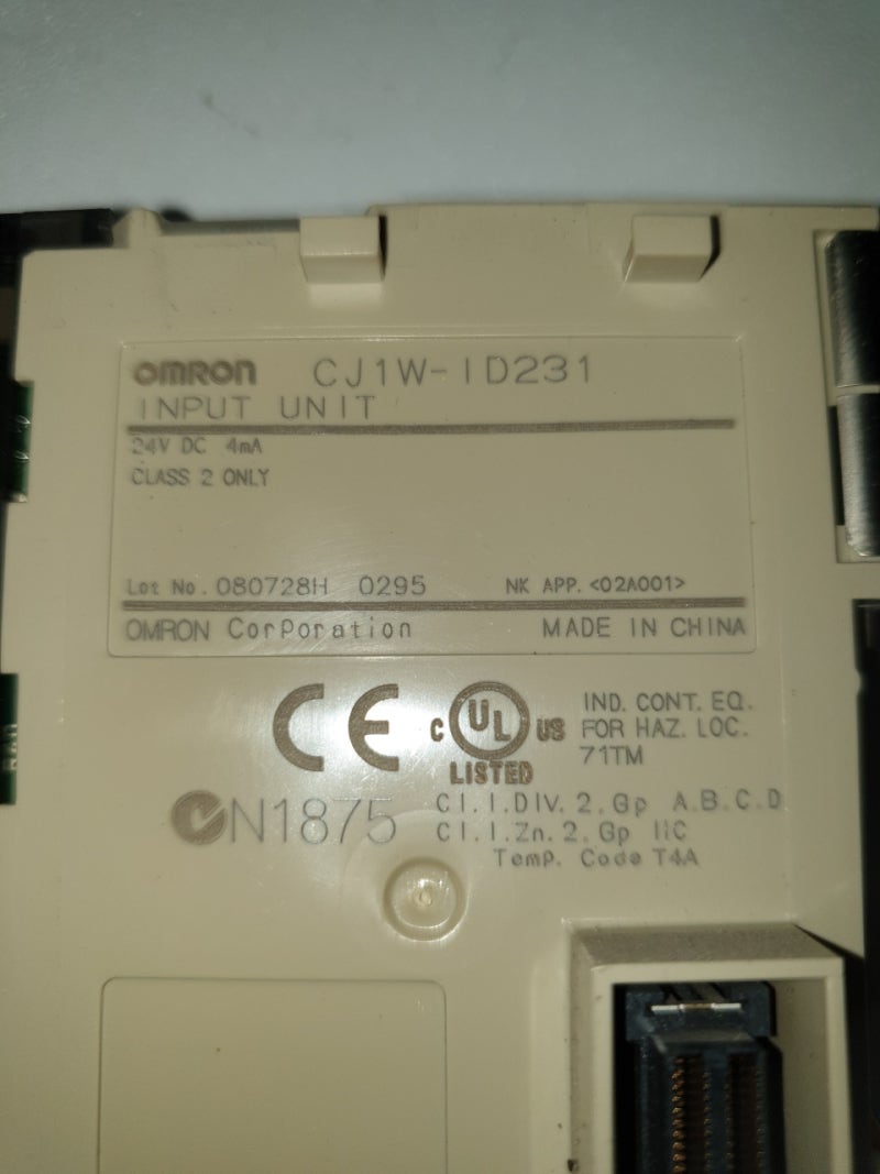 OMRON PLC CJ1W-ID231 : 네이버 블로그