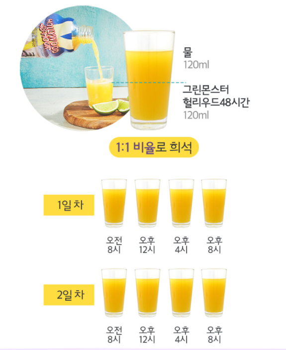 다이어트 그린몬스터 헐리우드 48시간 클렌즈주스 내돈내먹 솔직후기 네이버 블로그