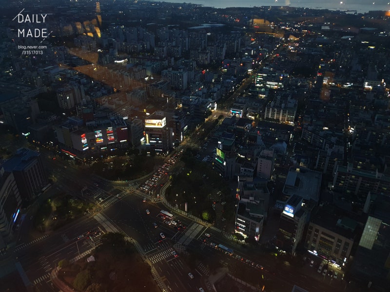 제주도 여행 제주 드림타워 38층 포차 제주 시티뷰 석양과 야경을 한 번에 제주 그랜드 하얏트 호텔 네이버 블로그