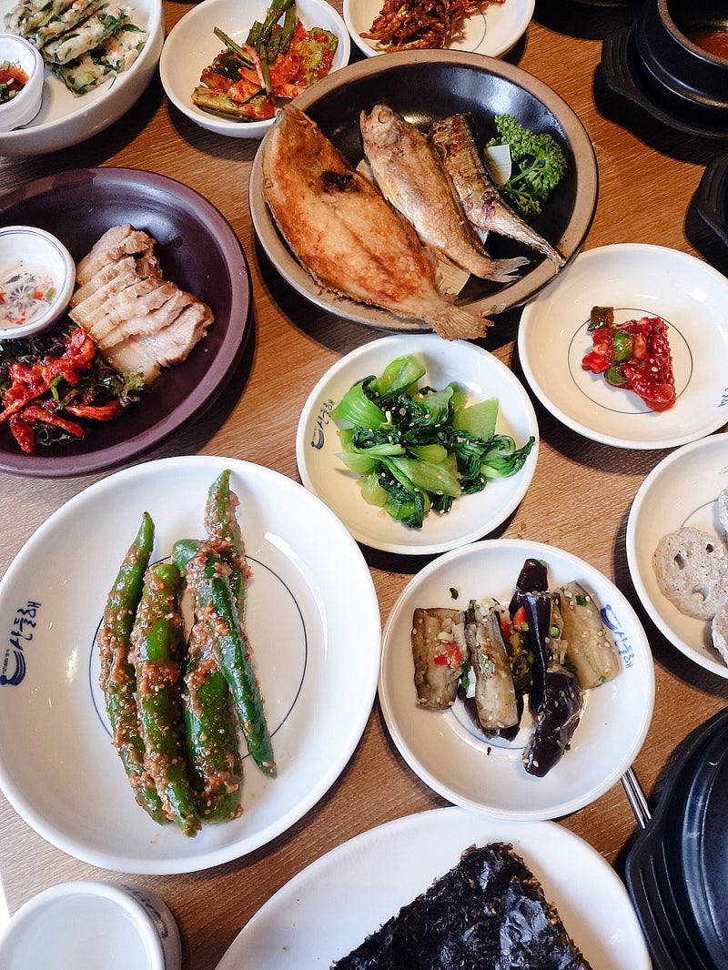 잠실역 올림픽공원 맛집 산들해 한 상이 통째로 나오는 한정식 네이버 블로그