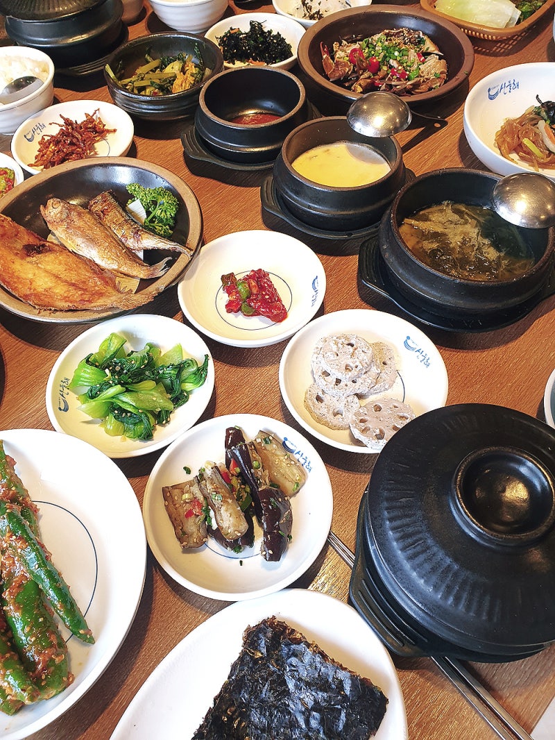 잠실역 올림픽공원 맛집 산들해 한 상이 통째로 나오는 한정식 네이버 블로그