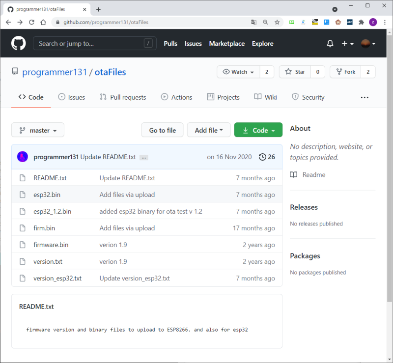 [ESP] github를 사용한 ESP32, ESP8266 FW HTTPS Update : 네이버 블로그