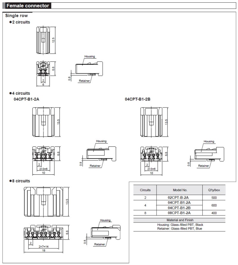 [JST] CPT CONNECTOR Board to wire 커넥터 시리즈 : 네이버 블로그