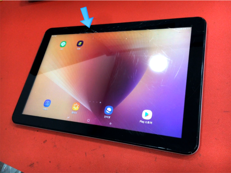 갤럭시탭 어드밴스2 액정수리 SM-T583 advanced2 간단히 수리가능한곳 : 네이버 블로그