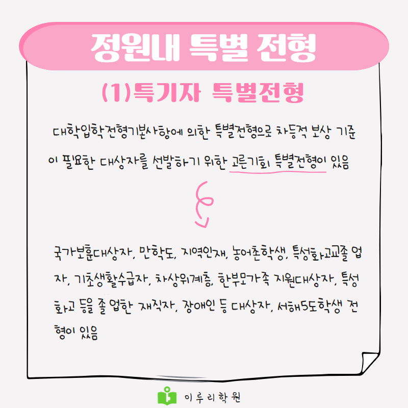 농어촌전형 재외국민 특별전형 특성화고전형 지역인재전형까지~ 대입 총집합 네이버 블로그