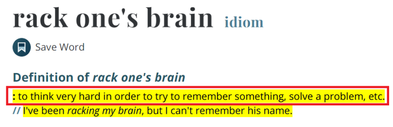 [28/100] 꼼꼼한 영어: 영어표현 pick one's brain / rack one's brain 뜻 : 네이버 블로그