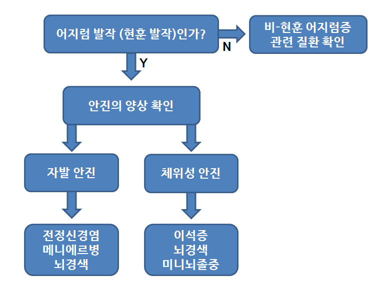 어지럼증 환자에 대한 접근 자발 안진을 보이는 전정신경염 네이버 블로그