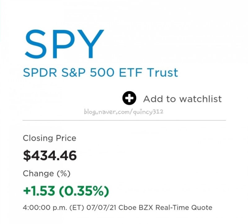 [투자공부_ETF] S&P 지수를 따라가는 ETF : SPY 비슷하면서 좀 더 저렴한 SPLG, SPYG : 네이버 블로그